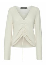 Vero Moda NEWLEXSUN ROUCH - Stickad tröja - birch/beige - Zalando.se