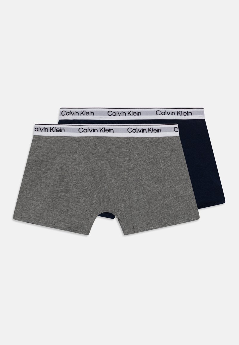 Calvin Klein Underwear TRUNK 2 PACK - Panties - grey/navy iris/grau ...