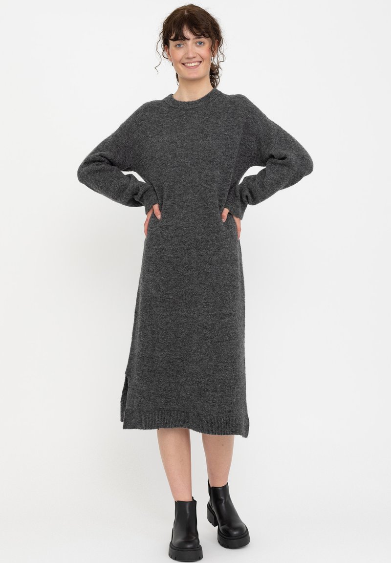 Soft Rebels SRALLISON - Sukienka dzianinowa/ciemnoszary - Zalando.pl