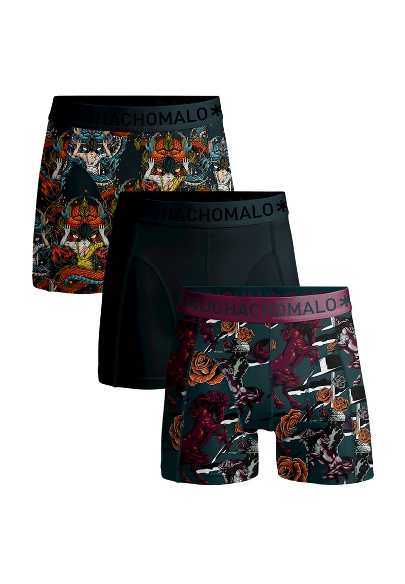 MUCHACHOMALO 3-PACK ZORRO BRUCELEE - Pants - print print green/mottled ...