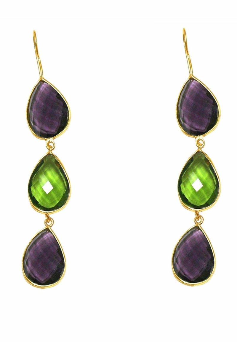 Gemshine TROPFEN - Ohrringe - gold coloured/goldfarben - Zalando.at