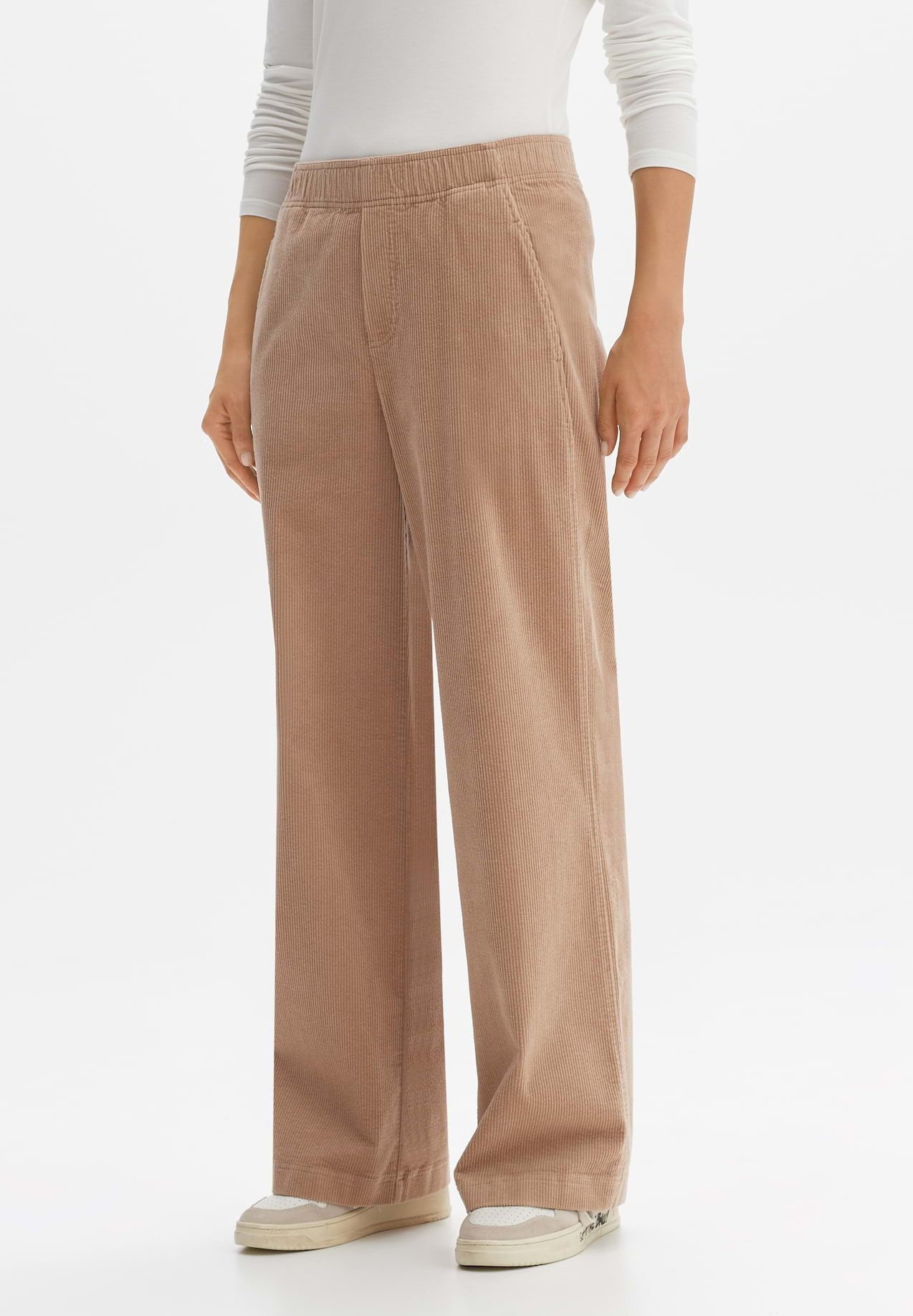 Opus STOFF MILENI CASUAL - Stoffhose - nutmeg/beige - Zalando.ch