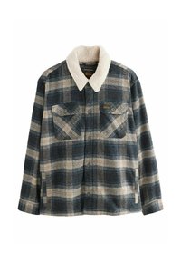 Next CHECK BORG LINED - REGULAR FIT - Summer jacket - grey - Zalando