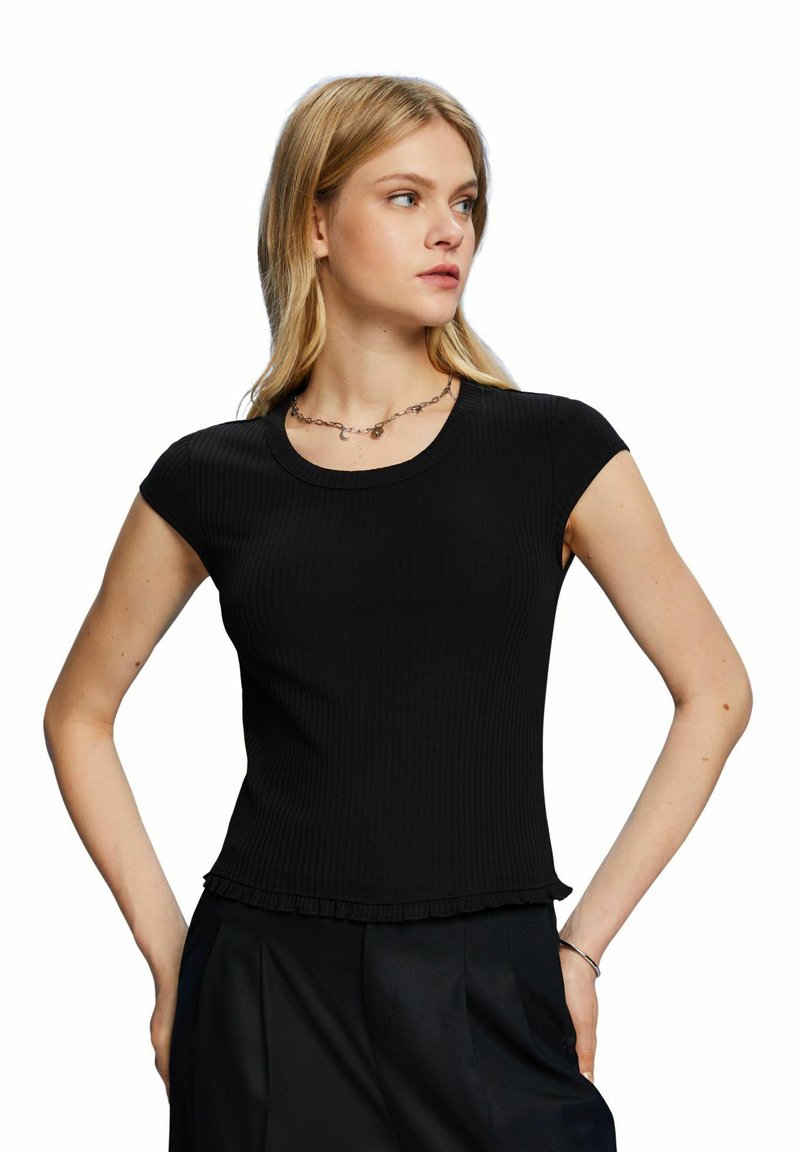 edc by Esprit T-shirt basic - black/zwart - Zalando.be