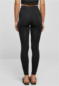 Urban Classics Crochet - Leggings - Hosen - Black Schwarz - Zalando.de