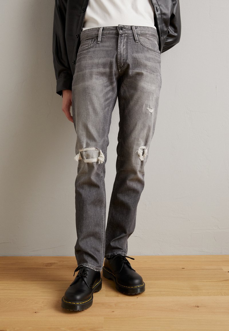 Denham RIDGE GAR - Jeans straight leg - grey/grå denim - Zalando.se
