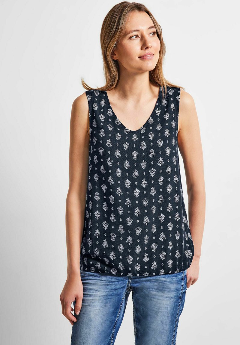 Cecil MIT MINIMALPRINT - Top - blau/dunkelblau - Zalando.at