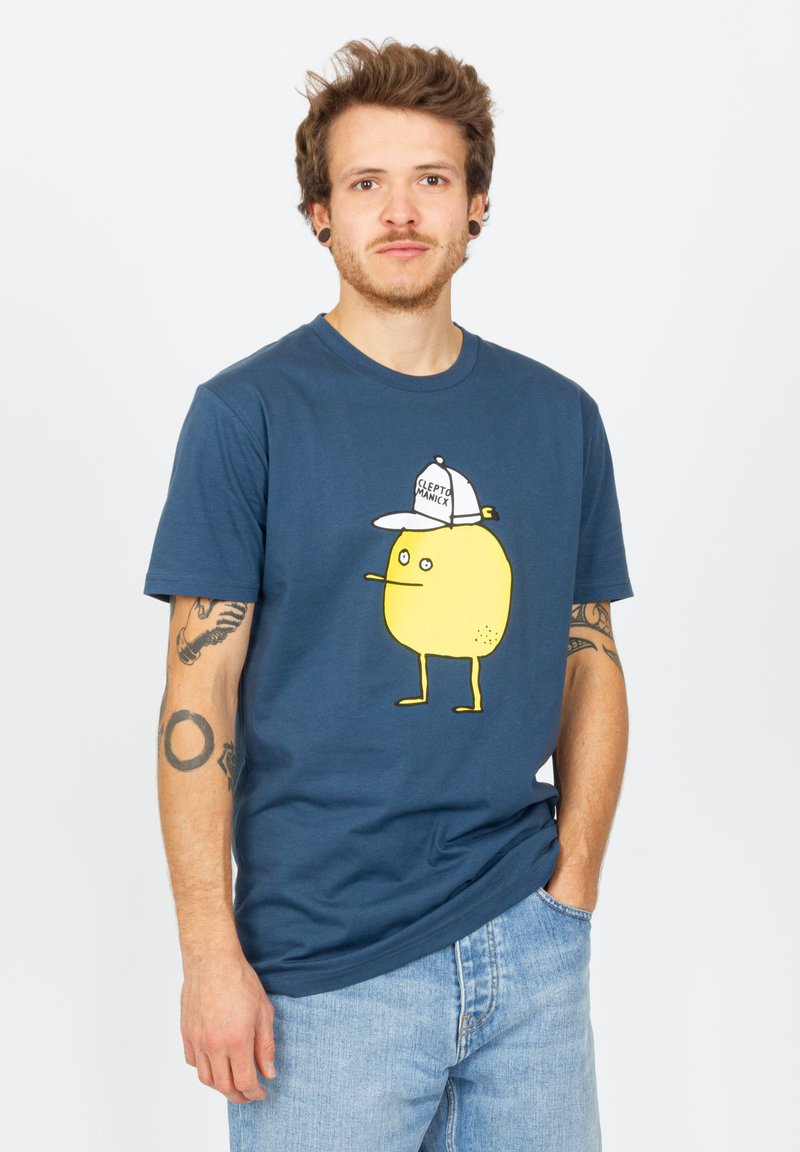 Cleptomanicx ZITRONE - T-Shirt print - blue wing/blau - Zalando.de