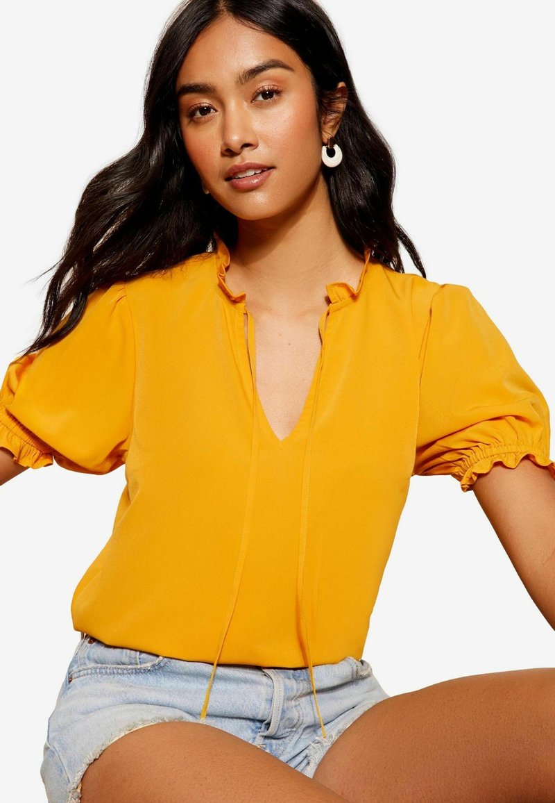 Friends Like These SHORT SLEEVE TIE NECK - REGULAR FIT - Bluse ...