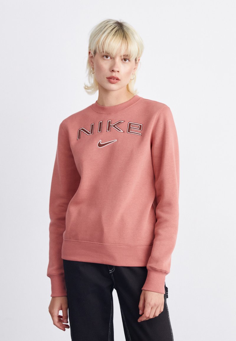 Nike Sportswear LOGO CREW - Sweater - canyon pink/rood - Zalando.nl