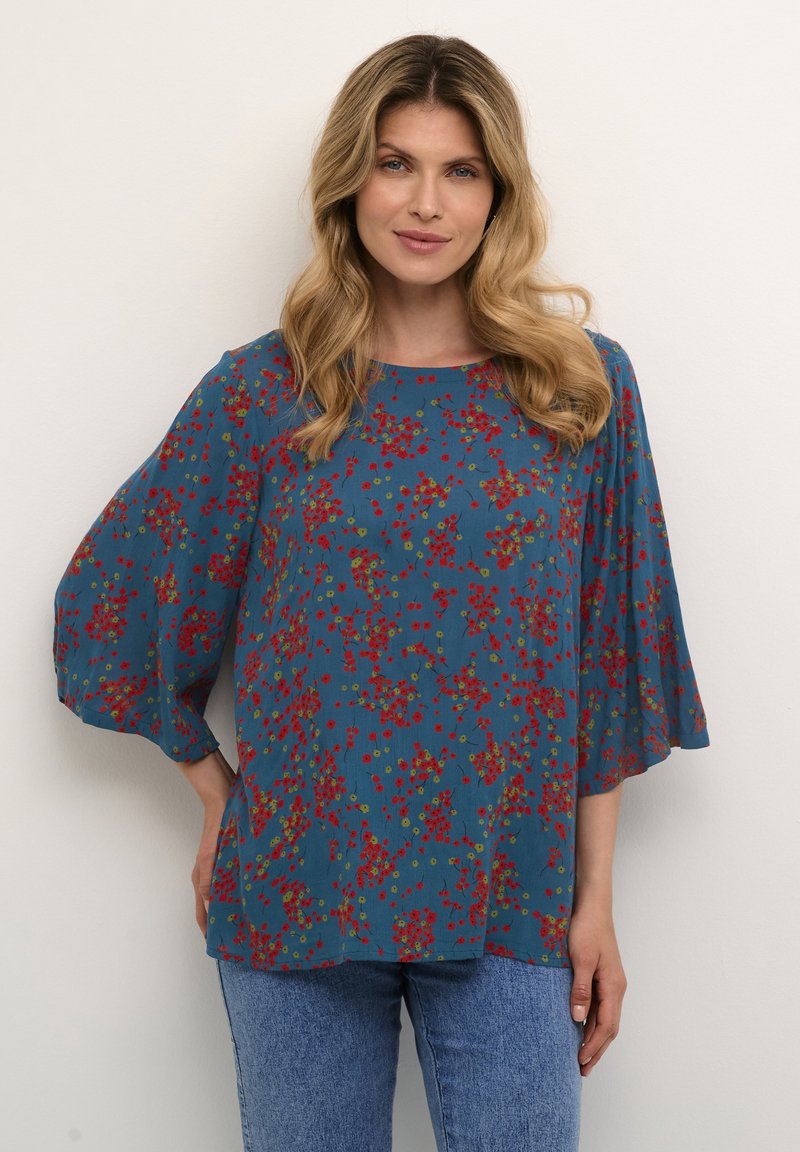 Kaffe SERECA - Blus - legion blue petit fleur/blå - Zalando.se
