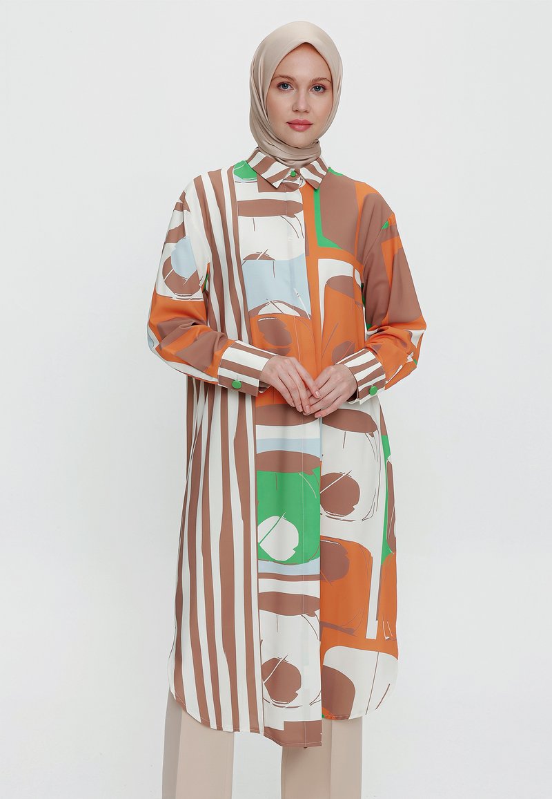 Armine Shirt dress - dark brown - Zalando