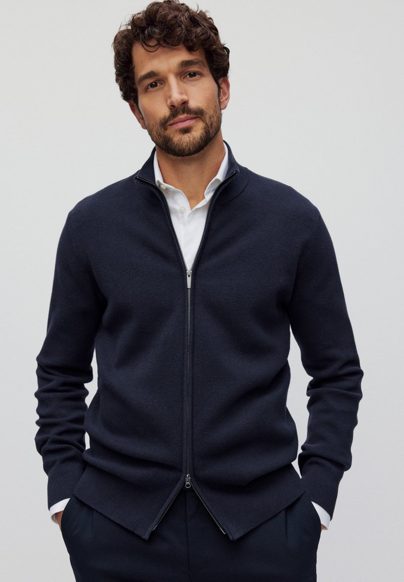 Bläck Adrian zip - Kofta - navy/blå - Zalando.se