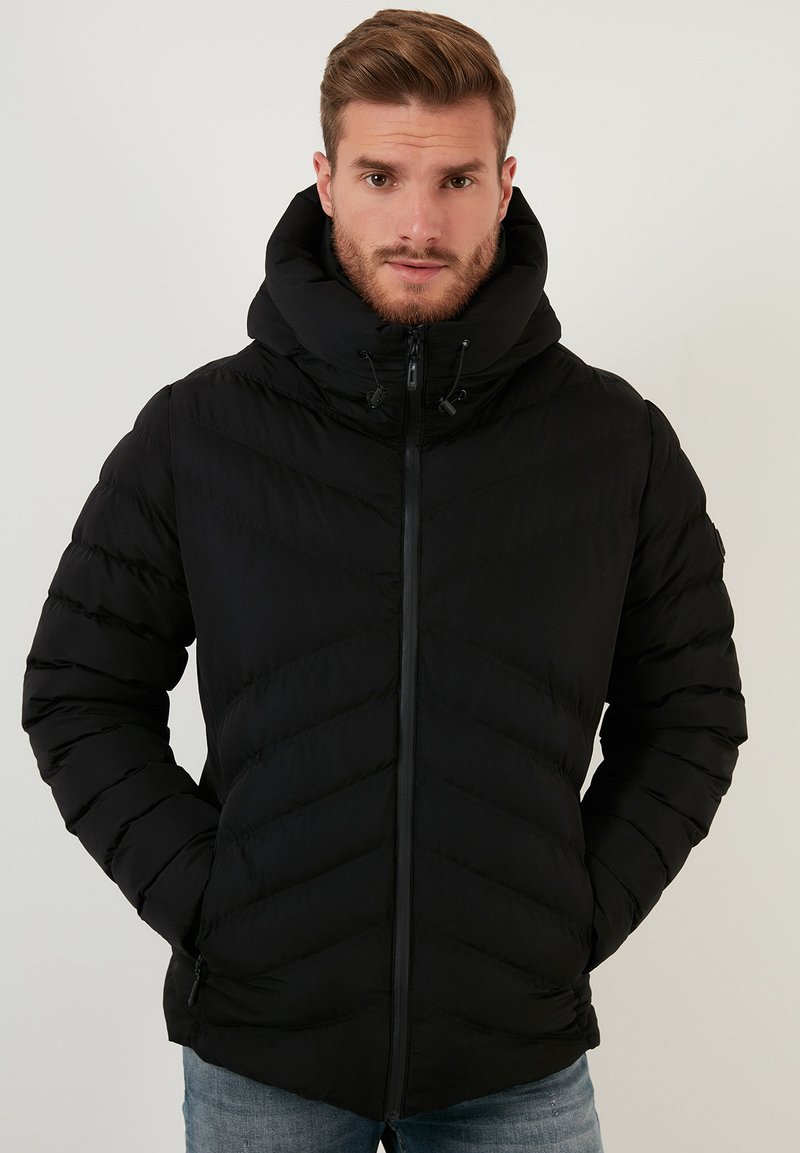 Buratti SLIM FIT - Vinterjacka - black/svart - Zalando.se