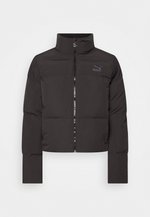 Puma CLASSICS OVERSIZED SHORT POLYBALL PUFFER - Vinterjacka - black ...