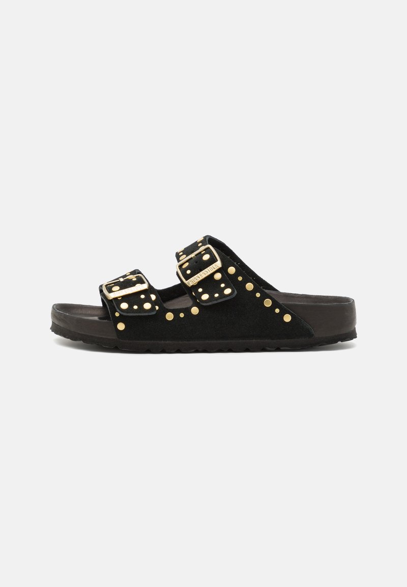 Birkenstock ARIZONA RIVET NARROW - Hjemmesko - black/sort - Zalando.dk