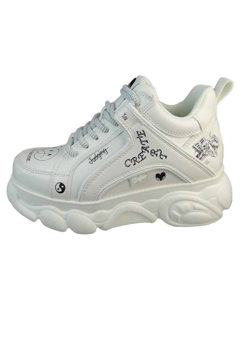 Buffalo CORIN GRAFFITI - Sneaker low - graffiti white black/weiß ...