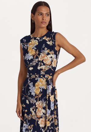 Lauren Ralph Lauren RYLAN SHORT SHORT SLEEVE - Jersey dress - lighthouse navy/dark blue - Zalando.de