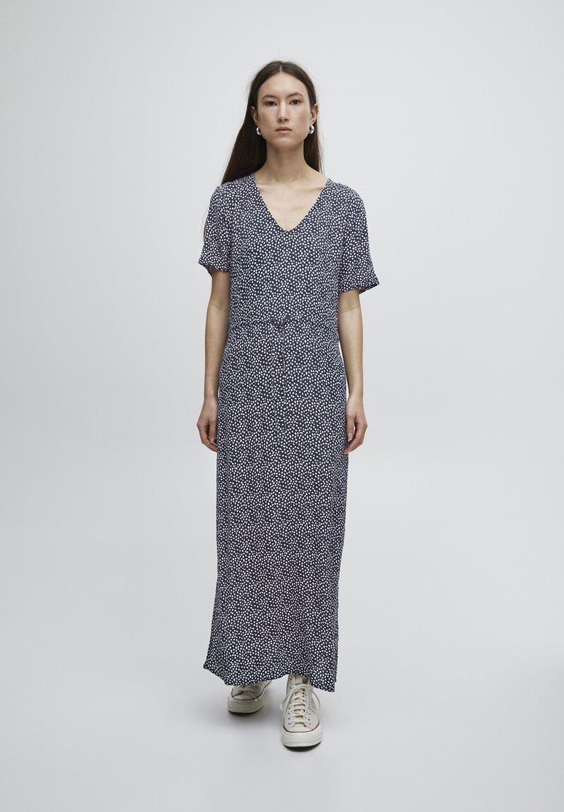 ICHI IHMARRAKECH - Maxi dress - total eclipse dot/blue - Zalando.co.uk