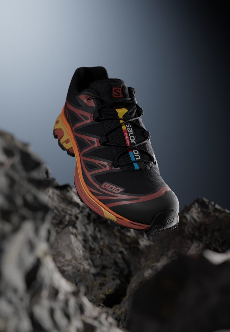 Salomon Sportstyle XT 6 UNISEX - Sneakers - black/choplu/vibrant orange ...