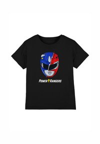 Cotton Soul POWER RANGERS SPLICED HEAD - T-Shirt print - black/schwarz ...
