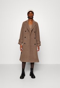 Object Petite OBJKEILY - Abrigo clásico - melange/gris claro jaspeado ...