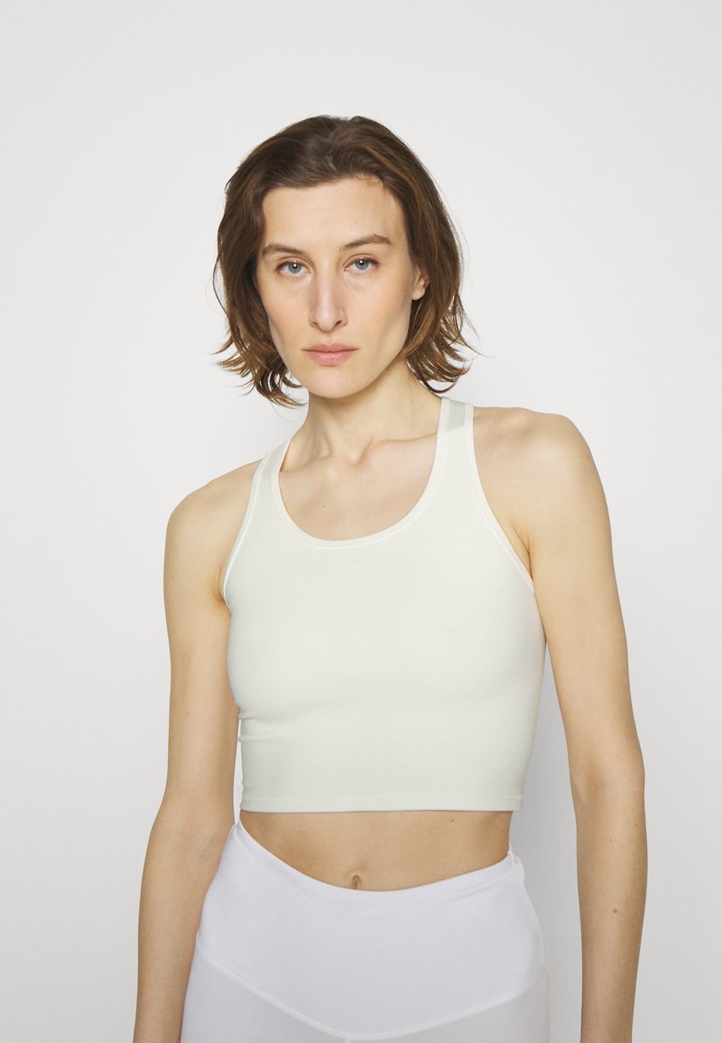 Björn Borg SLIM CROP TANK - Top - cannoli cream/off-white - Zalando.co.uk