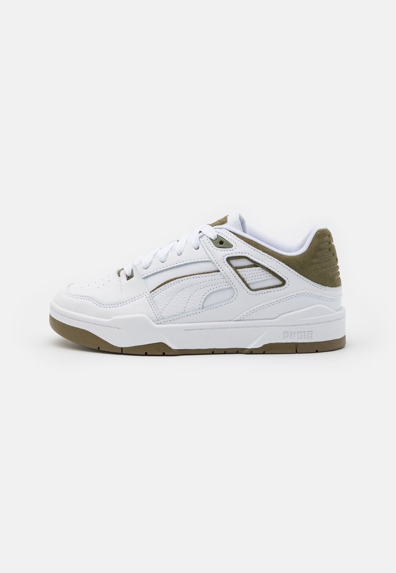 Puma SLIPSTREAM UNISEX - Edzőcipő - white/olive/fehér - Zalando.hu