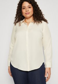 Lauren Ralph Lauren Woman KRISTY LONG SLEEVE BUTTON FRONT SHIRT ...