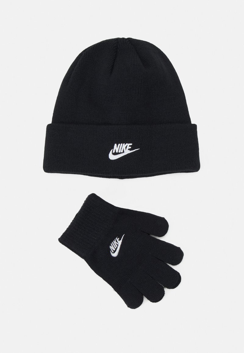 Nike Sportswear CLUB BEANIE GLOVE UNISEX SET - Fingerhandschuh - black ...