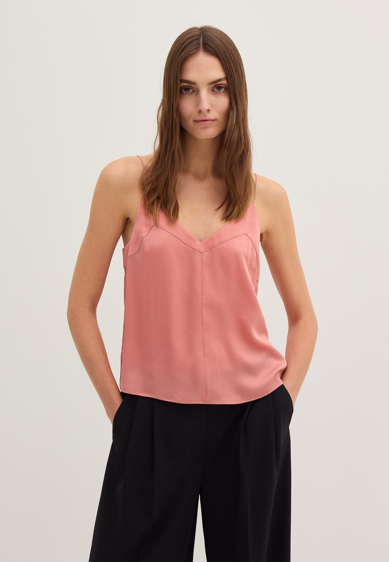 Stefanel WITH SPAGHETTI STRAPS - Top - dark pink/pink - Zalando.de