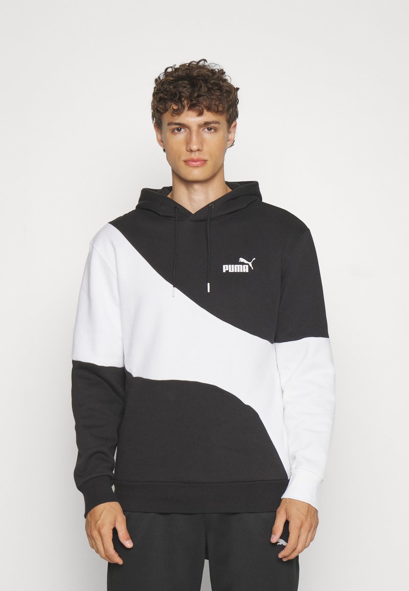 Puma POWER CAT HOODIE - Hoodie - black - Zalando.co.uk