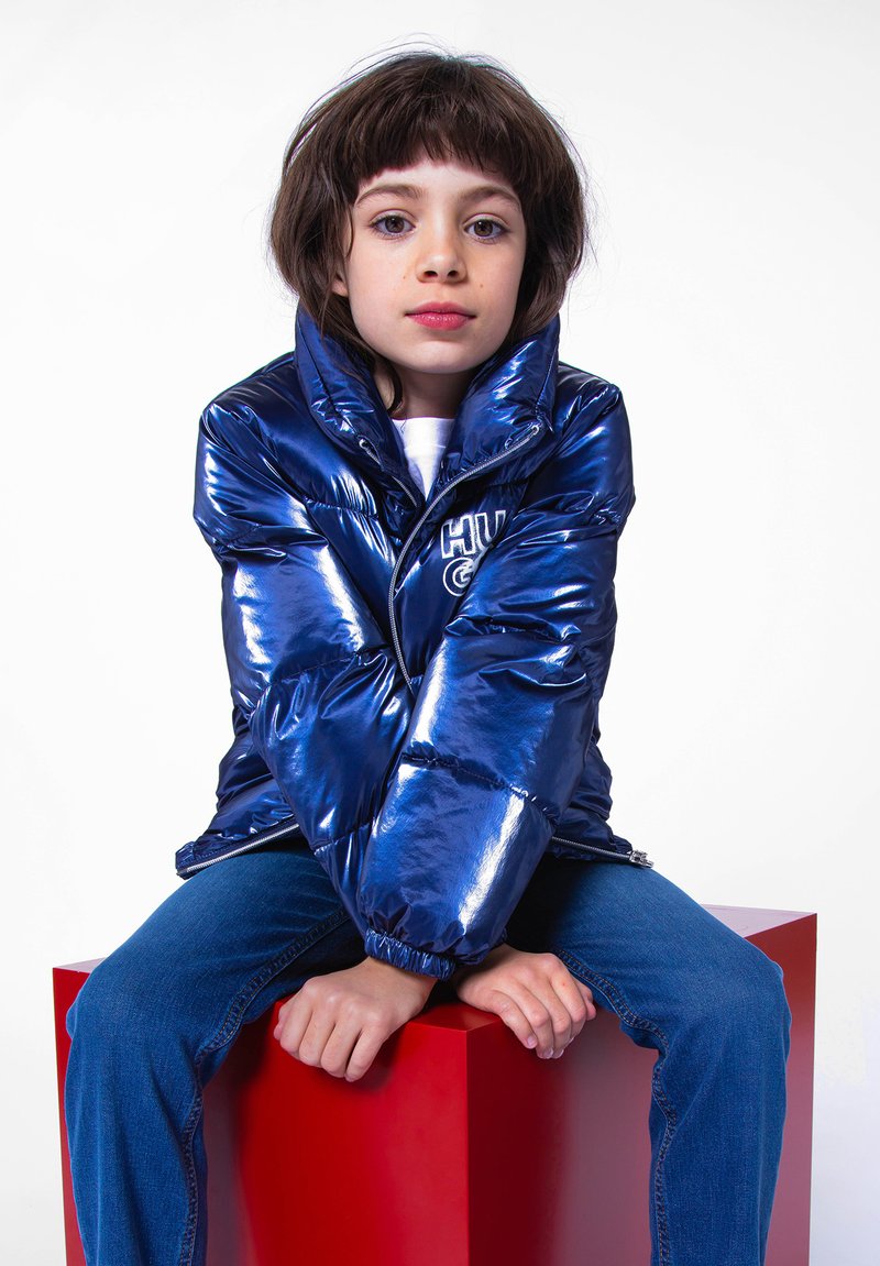 HUGO Kids PUFFER - Veste d'hiver - medieval blue/bleu marine - ZALANDO.FR