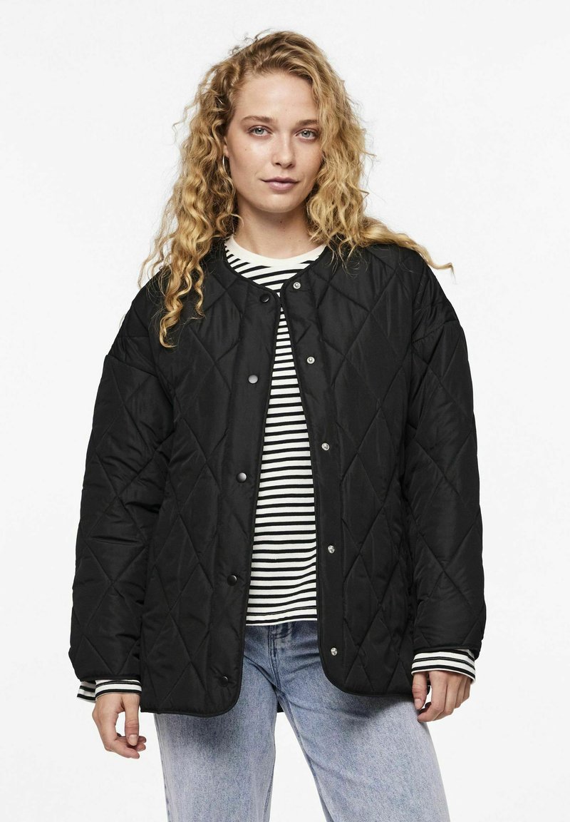 Pieces PCSTELLA QUILTED BC - Light jacket - black - Zalando.ie