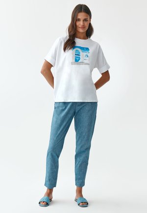 CALLI THE LABEL - T-Shirt print - white blk logo/weiß - Zalando.at