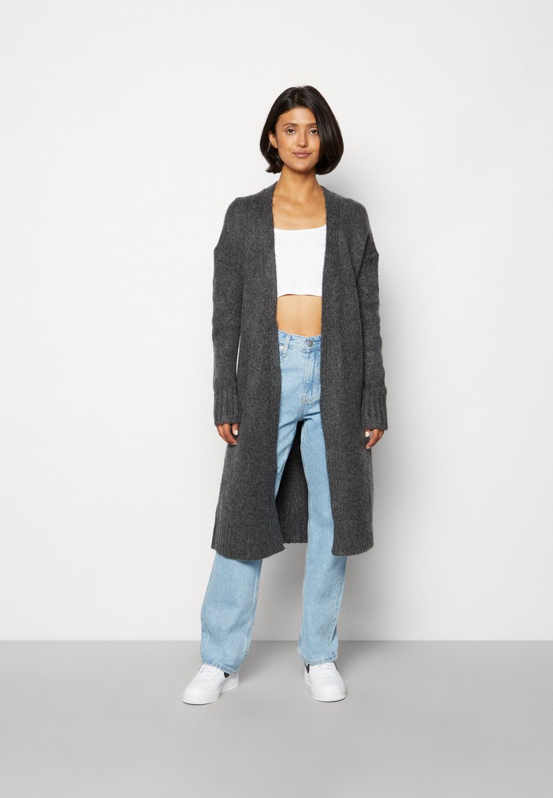 ONLY ONLAIRY LIFE OPEN - Cardigan - dark grey/grey - Zalando.co.uk