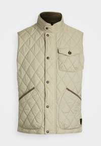 Polo Ralph Lauren THE BEATON QUILTED UTILITY VEST - Vestă - stoneware ...