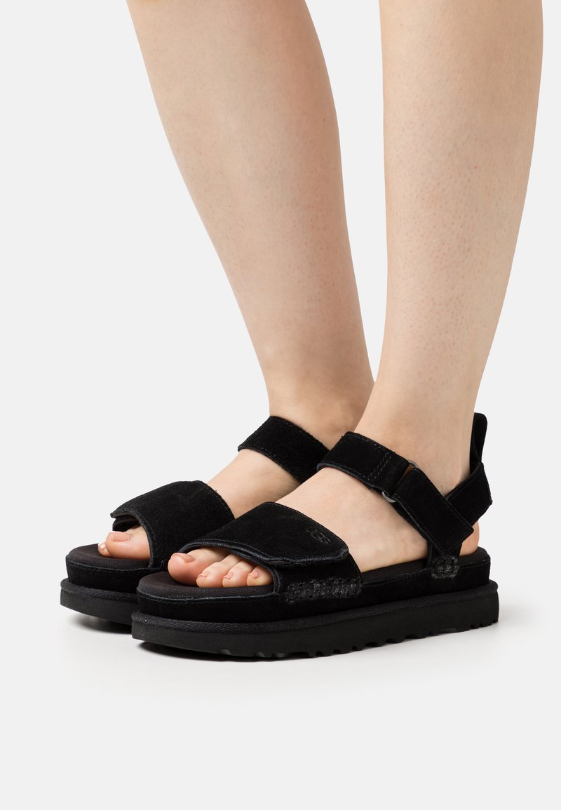 UGG GOLDENSTAR - Sandále na platforme - black/čierna - Zalando.sk
