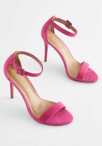 Next SIGNATURE LEATHER HIGH HEEL SANDALS - High Heel Sandalette - pink ...