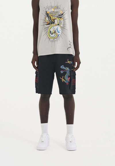 Ed Hardy SNAKE & SKULL IN FLAMES SLEEVELESS - Débardeur - black/noir ...