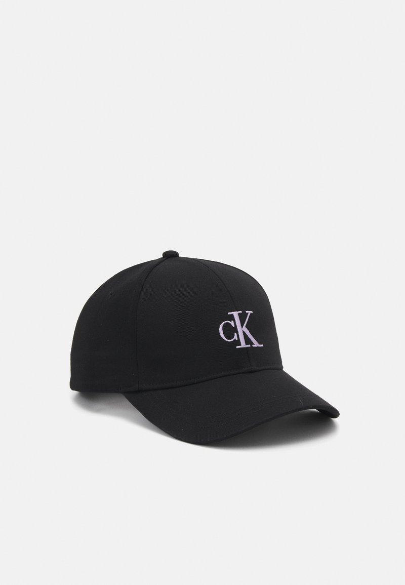 Calvin Klein Jeans Monogram Embro Cap Black Pastel Lilac Black