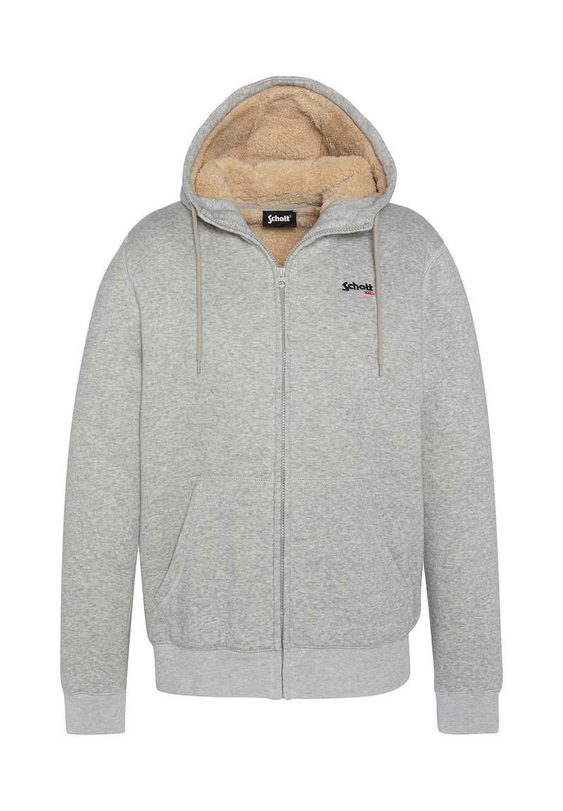 Schott BIGS - Sweat zippé - h grey/gris clair - ZALANDO.FR