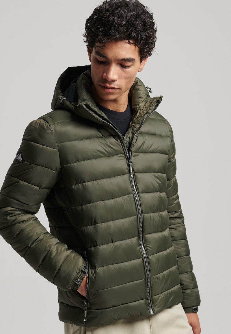 Superdry PUFFER - Winter jacket - dark moss/green - Zalando.ie