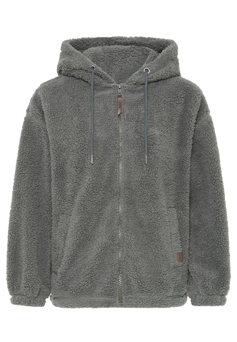 Oxmo Fleecejakke - castlerock/grå - Zalando.dk
