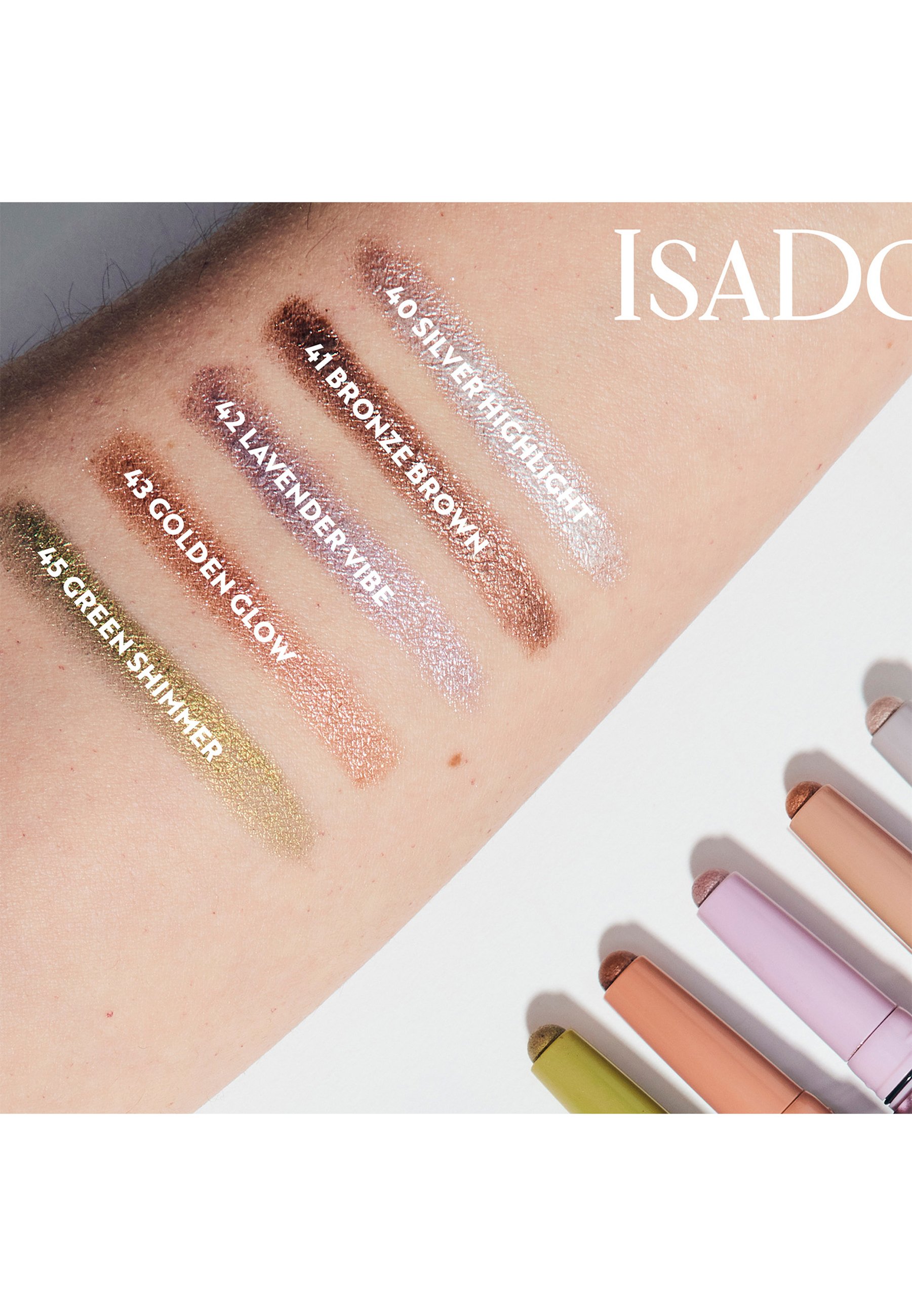 IsaDora THE SHIMMER EYESHADOW STICK LONGWEAR WATER RESISTANT Fard a paupieres lavender vibe violet chine ZALANDO.FR