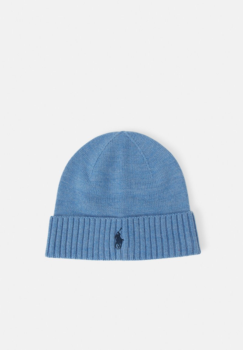 Polo Ralph Lauren SIGNATURE PONY WOOL BEANIE - Mütze - sky blue heather ...
