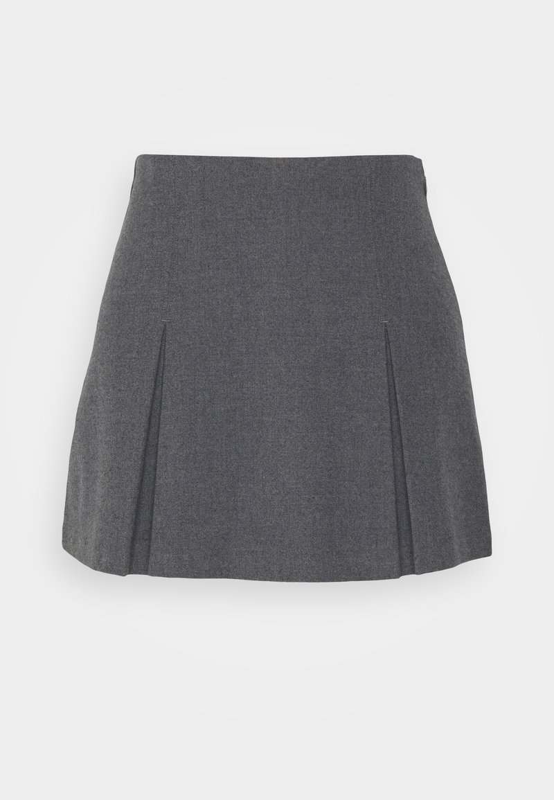 Abercrombie & Fitch PLEATED BRUSHED SUITING MINI SKORT - Pleated skirt ...