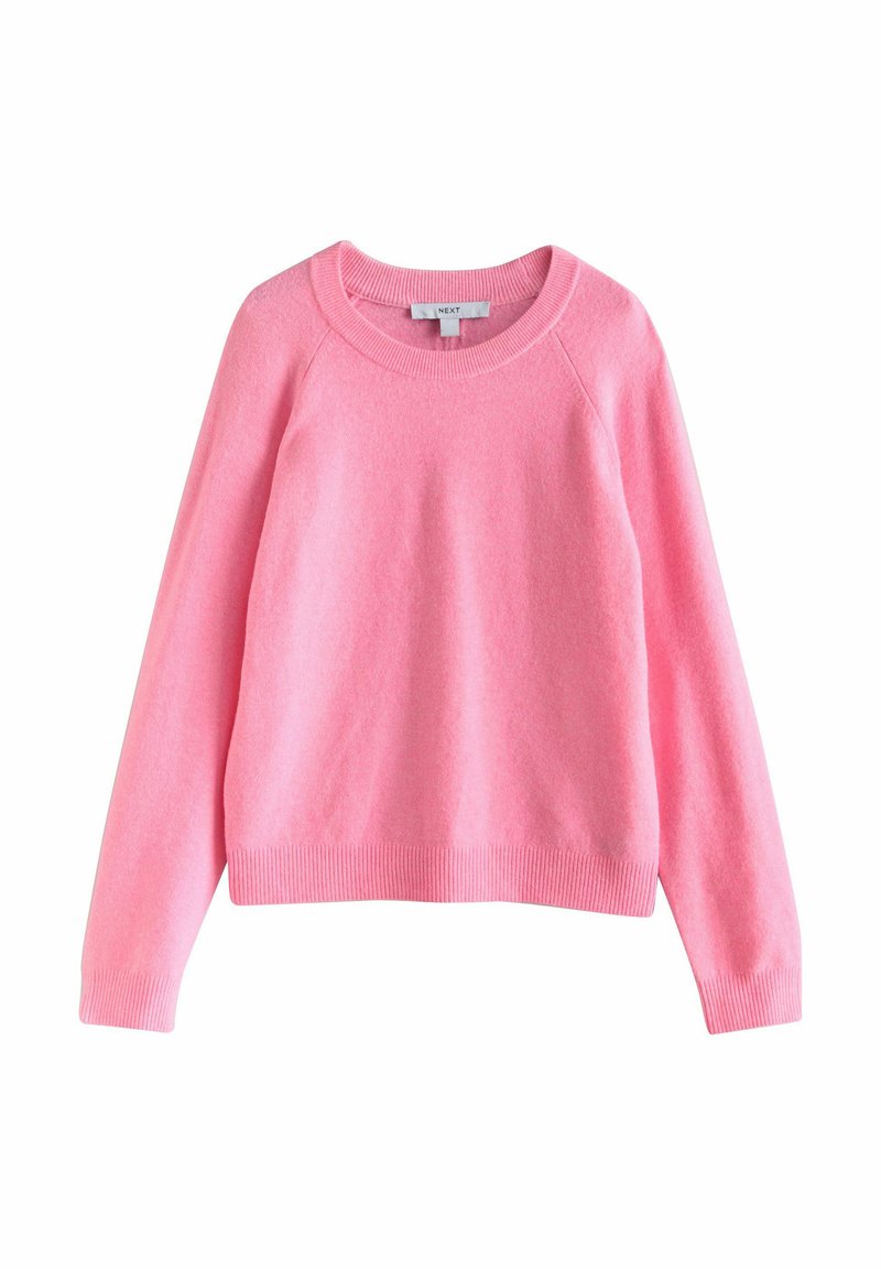 Next SUPER SOFT CREW NECK LONG SLEEVE - Strickpullover - fluro pink ...