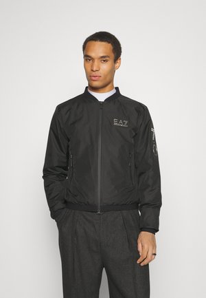 EA7 Emporio Armani VENTUS TRACKSUIT - Survêtement - black/noir - ZALANDO.FR