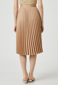 Koton MIDI - A-linjainen hame - beige - Zalando.fi